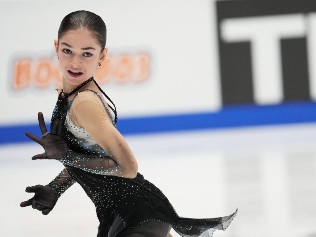 Figure skater Adeliia Petrosian talks her first career start - Alphanews